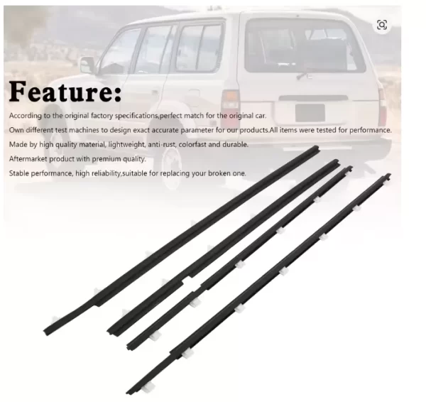 Universal Fit Door & Window Weatherstrip Seal Kit (4PCS) | Aftermarket ...